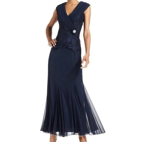 Patra | Dresses | Patra Womens Sz 8w Lace Embellished Vneck Jersey Sheath Dress 12678 | Poshmark